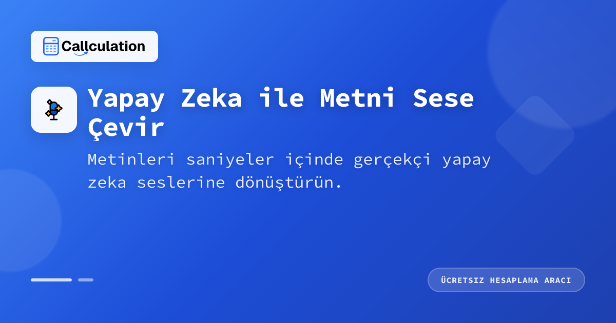 Ücretsiz Yapay Zeka Metinden Sese Dönüştürücü – Kayıt Yok